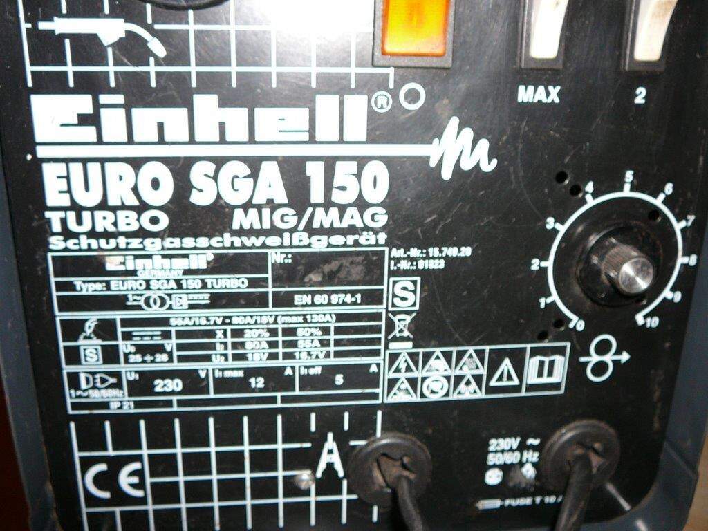 Svářečka s ochrannou atmosférou CO2 Einhell EURO SGA 150 -céočko-levně | Aukro