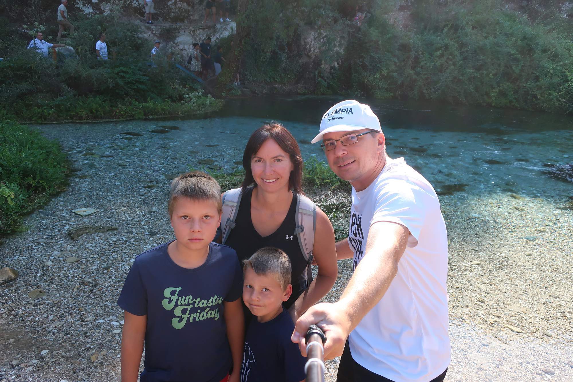 srpen 2021 - Albánie - pevnost Porto Palermo, Ksamil, Modré oko – Petr, Lucka, Péťa a Vašík M ...